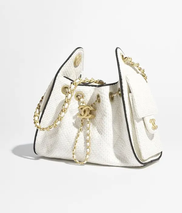 Chanel 25 Handbag - White & Black | Editorialist